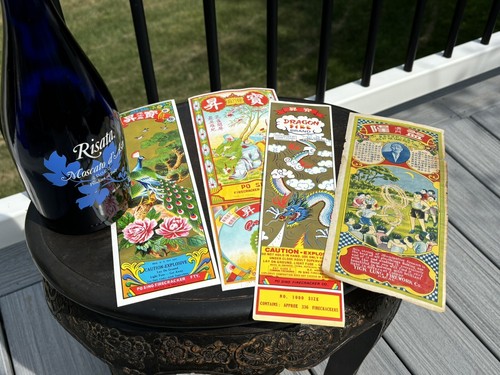 Vintage Chinese Firecracker Labels Fireworks Group Of 4 | eBay