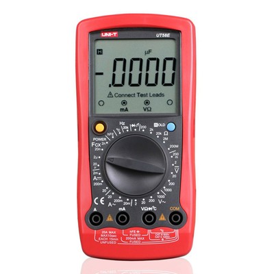 UNI-T UT58E Handheld Digital Multimeter AC/DC Volt Cap Amp Ohm Tester ...