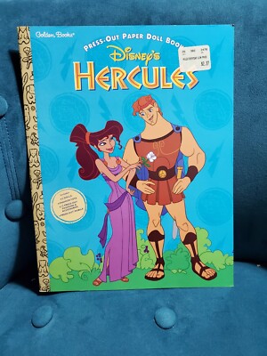 Hercules Press Out Paper Doll Book, Golden Books Paper Craft. Disney ...