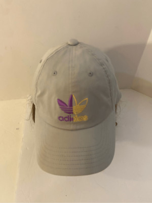 Adidas gray/purple/ yellow hat rn#90288 | eBay