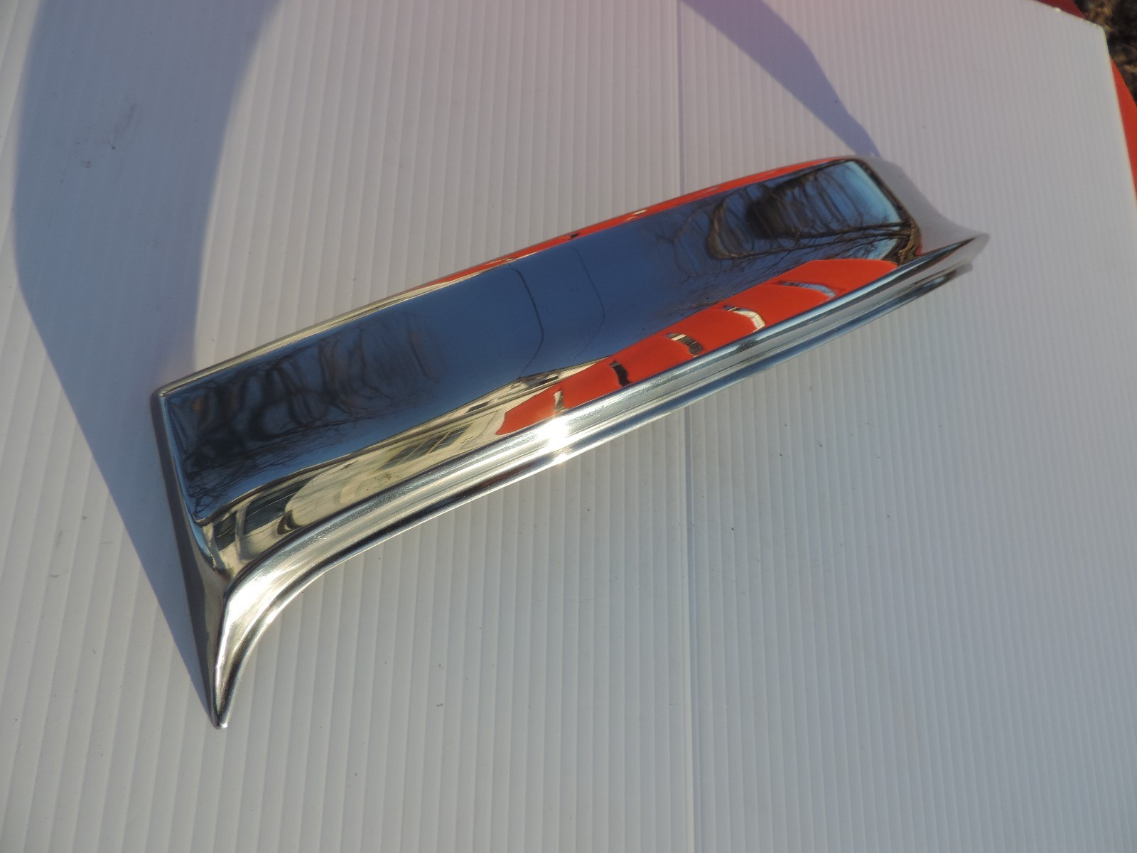 VINTAGE 1956 PACKARD 2 DOOR - DRIVERS SIDE REAR WINDOW UPRIGHT TRIM ...