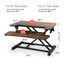 FLEXISPOT Standing Desk Riser with Deep Keyboard Tray Stand Up Desk ...