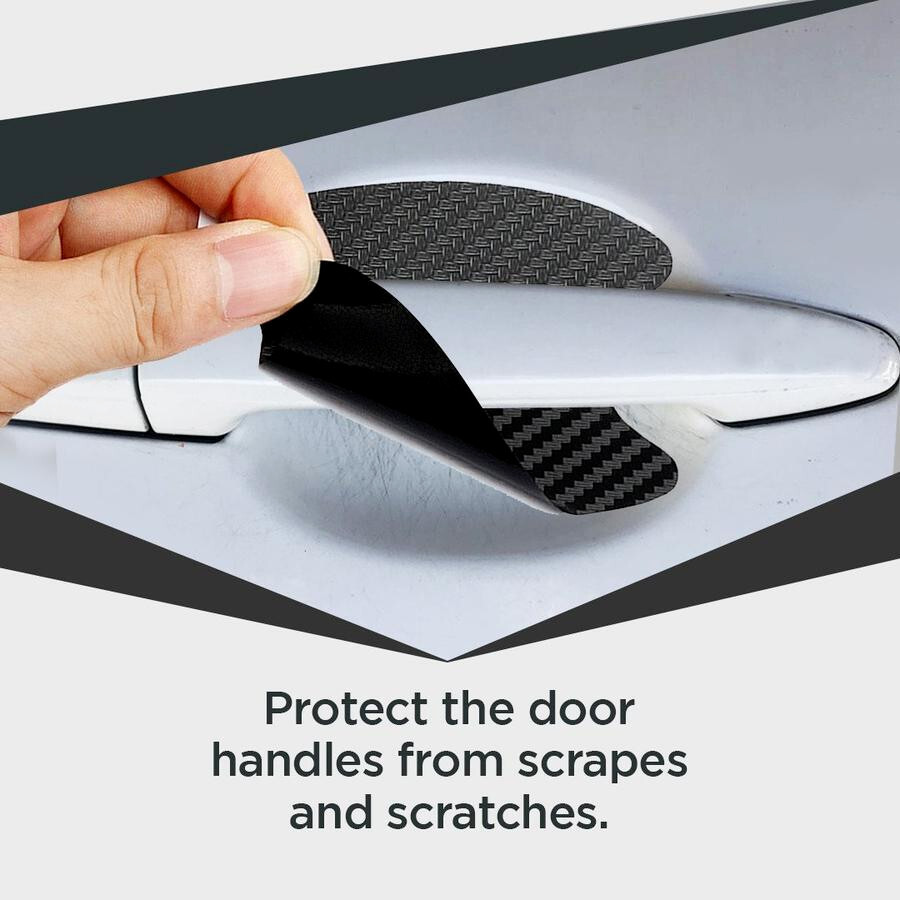 4Pcs Universal Car Door Handle Film Protector Sticker Scratch Resistant ...