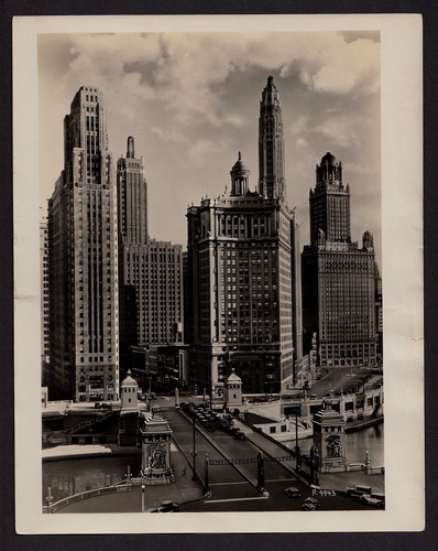 USA CHICAGO ILL Michigan Boulevard Bridge * Vintage 30s Archives' Photo ...
