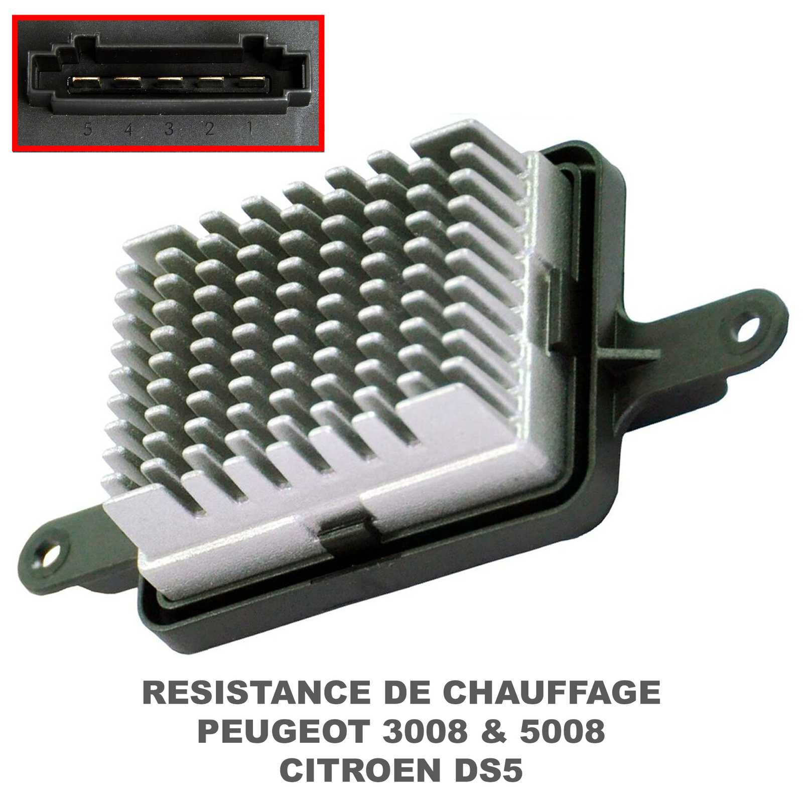 PULSEUR AIR BRASSEUR VENTILATEUR CHAUFFAGE + RESISTANCE 3008 5008 ...