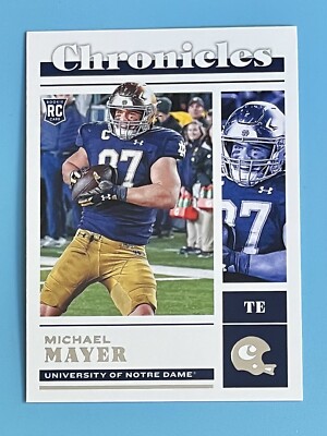 MICHAEL MAYER 2023 PANINI CHRONICLES DRAFT PICKS #8 Notre Dame | eBay