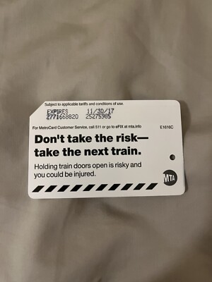NYCT MTA MetroCard - Risk | eBay