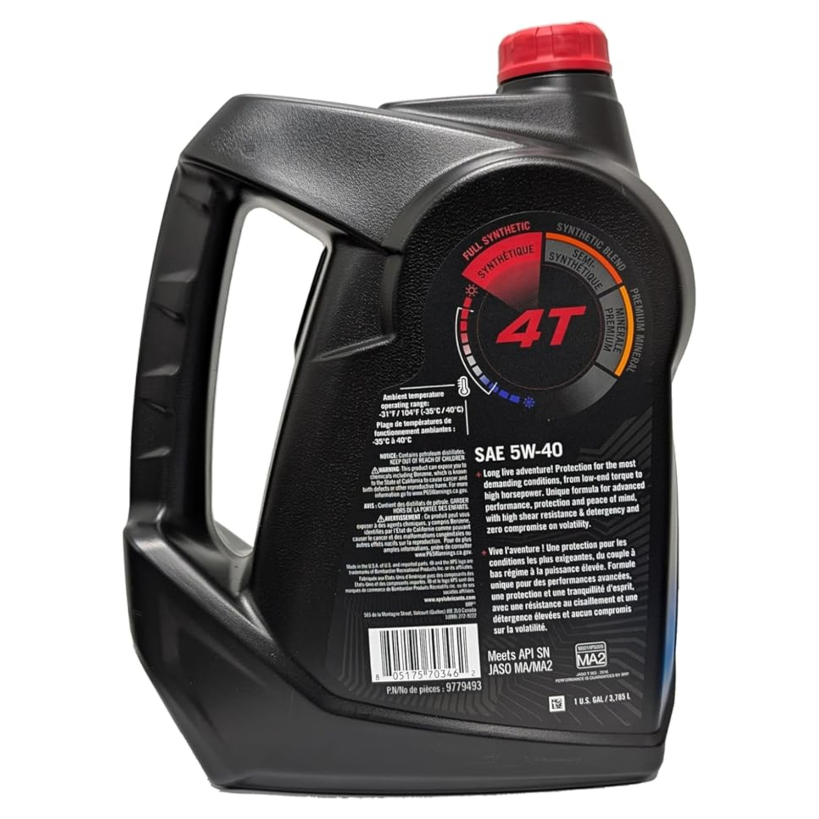 BRP New OEM 4T 5W-40 Synthetic Oil, 1 Gallon, 9779493 | eBay