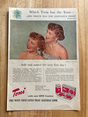 Vintage Toni Hair Perm Kit Original Advert Advertising P77 | eBay UK