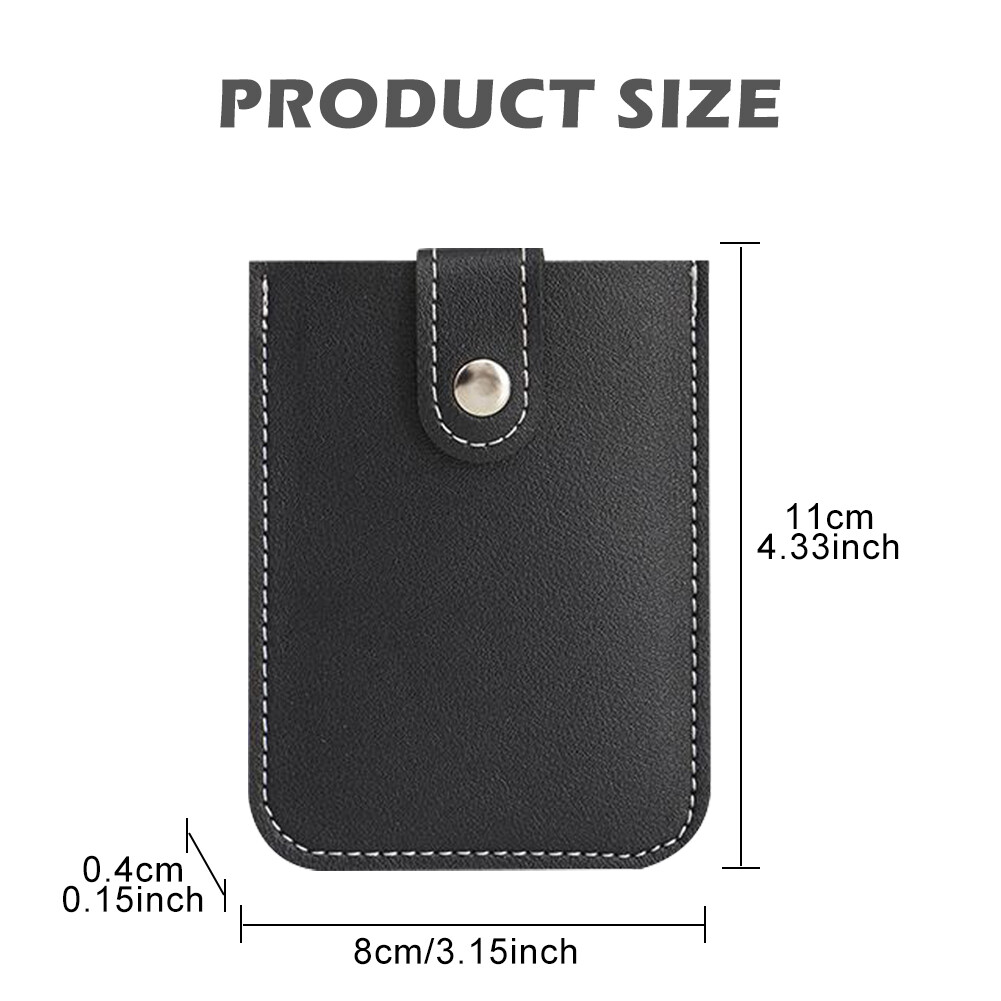 3pcs Minimalist Pull Out Portable Cash Wallet Card Holder 6 Slots Stack ...