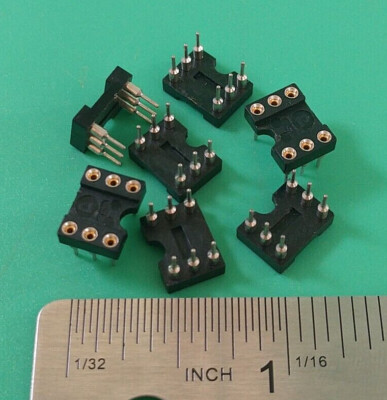 LOT OF 7 MILL-MAX 110-91-306-41-001000 6 PIN IC SOCKET | eBay