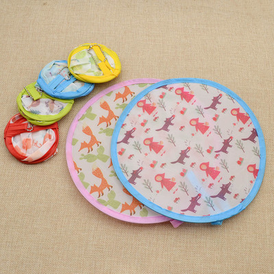 1 Pc Foldable Small Round Hand Fans Cooling Portable Cute Color Random ...