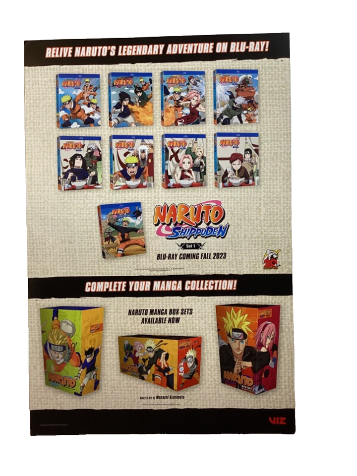 Shonen Jump NARUTO Shippuden VIZ POSTER ANIME 18"x12" NYCC | eBay