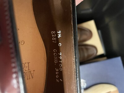 Allen Edmonds Shell Cordovan Greyson 9.5c | eBay