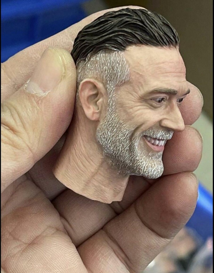 1/6 Negan Head Sculpt walking dead For 12'' Male Figure hot toys ...