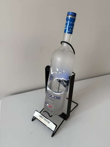 Vtg Grey Goose Vodka L’Orange Bottle Cradle Swing Pour Stand 1.75L Bar ...