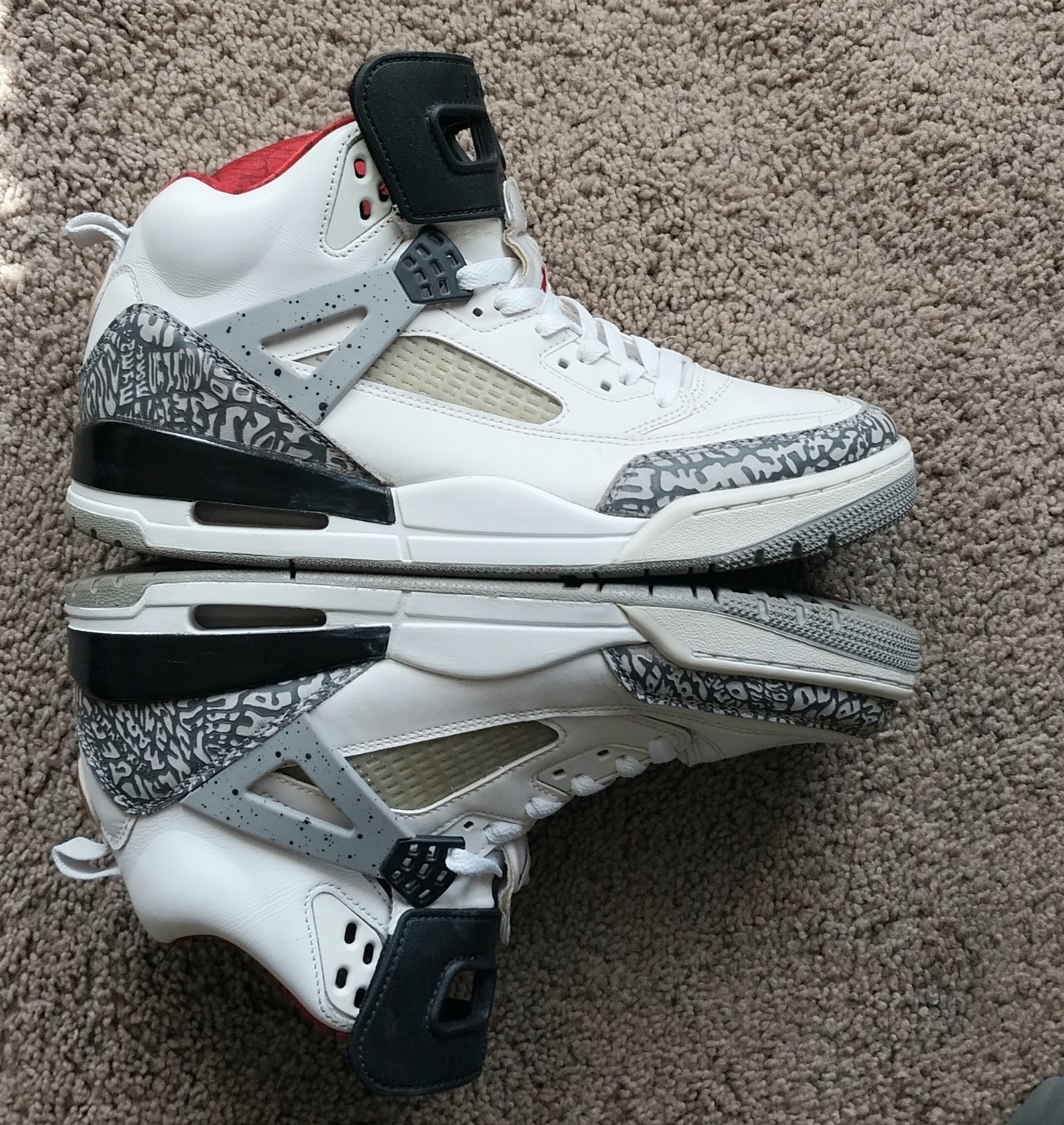 Nike Men's Air Jordan Spizike White Cement 2017 Size … - Gem