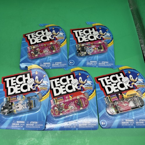 5X Tech Deck Finesse Fingerboard Skateboard Sonic the Hedgehog New!! | eBay