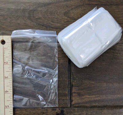 100 Clear Reclosable Seal Zip Lock 3x5" Plastic Bags Small Jewelry Bag ...