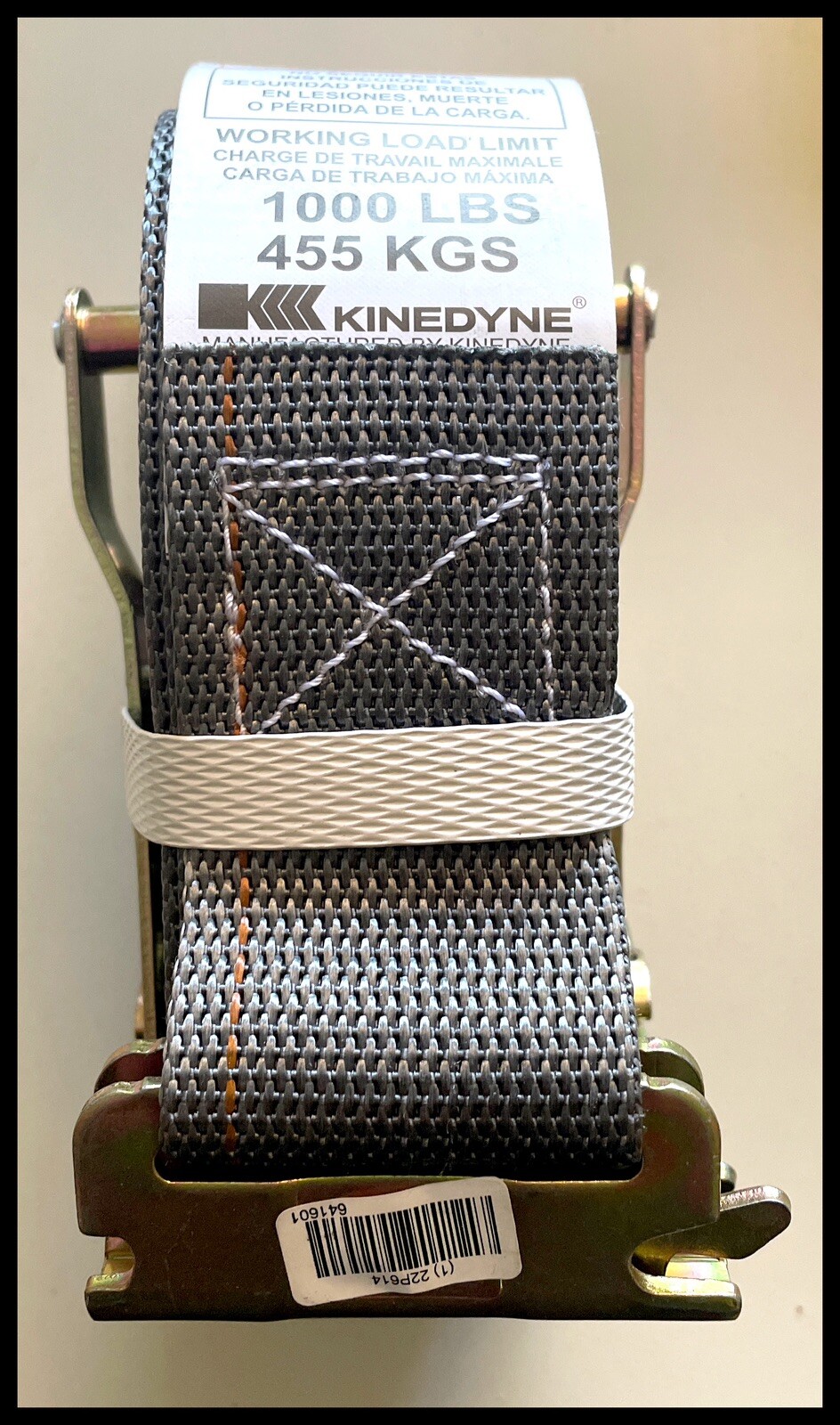 KINEDYNE #641601 2” X 16’ E-CLIP STRAP WITH RATCHET AND SPRING, Lot Of ...