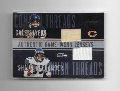2004 Leaf Limited - GALE SAYERS SHAUN ALEXANDER - Common Threads Jersey ...