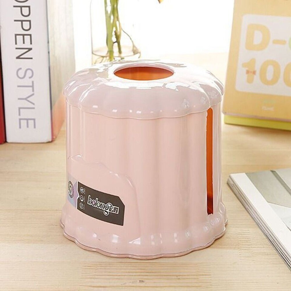 Double Opening Round Tissue Box Multifunctional Drawer Box | eBay