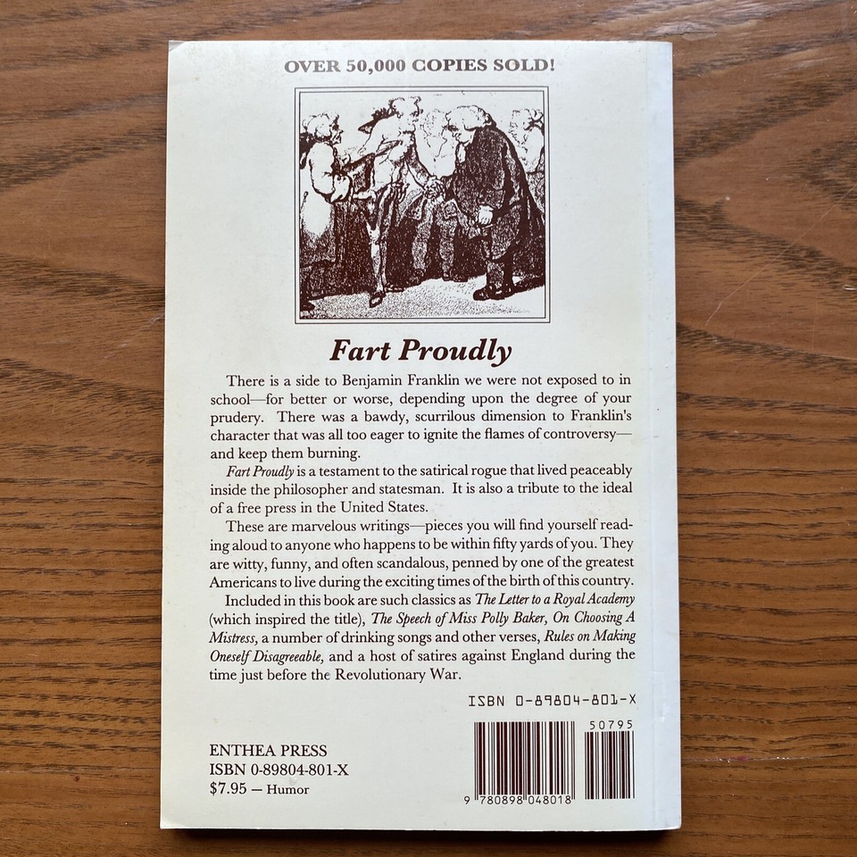 Fart Proudly : Writings of Benjamin Franklin You Never Read in School ...