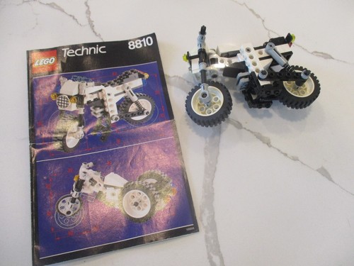 1991 Lego #8810 Technic Cafe racer motorcycle bike vintage complete set ...