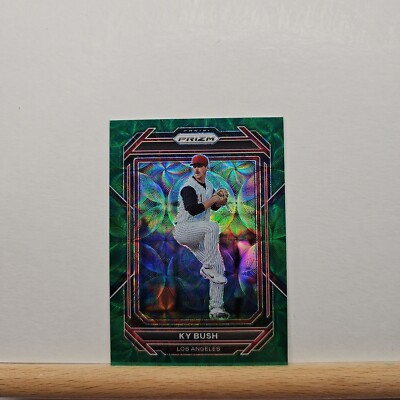 2023 Panini Prizm Baseball Ky Bush base GREEN SCOPE Prizm 33/75 card ...