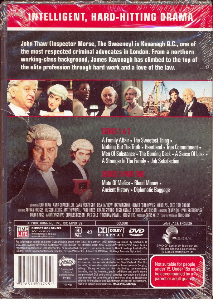 Kavanagh QC Q. C. The Collection Volume One 1 DVD NEW region 4 | eBay