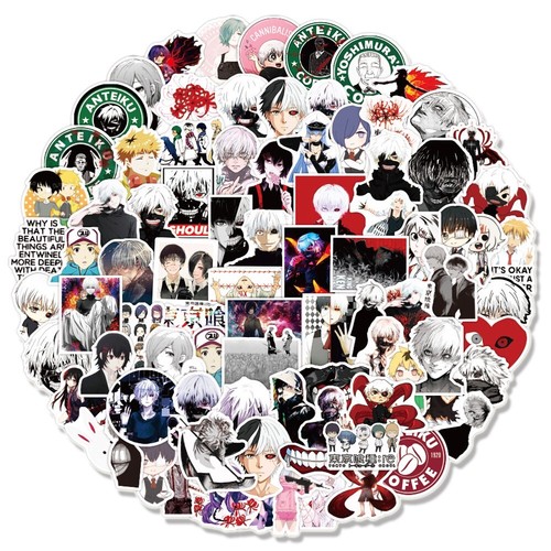 50 Japanese Anime Tokyo Ghoul Manga Ken Kaneki Vinyl Small Decal ...