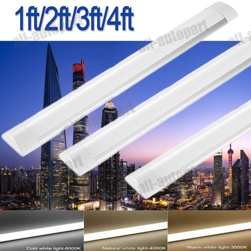 120cm 90cm 60cm Slimline Linear LED Fluro Fluorescent Batten Light Tube ...