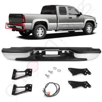 Complete Rear Bumper For 1999-2007 Chevy Silverado GMC Sierra 1500 ...