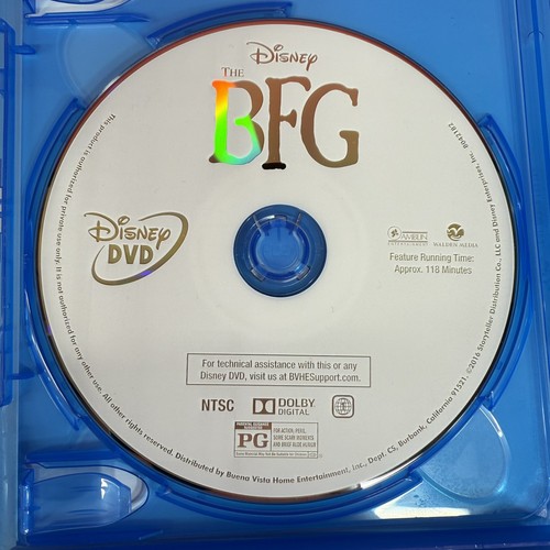 The BFG Big Friendly Giant Blu-Ray + DVD 2016 Disney 133894 Steven ...