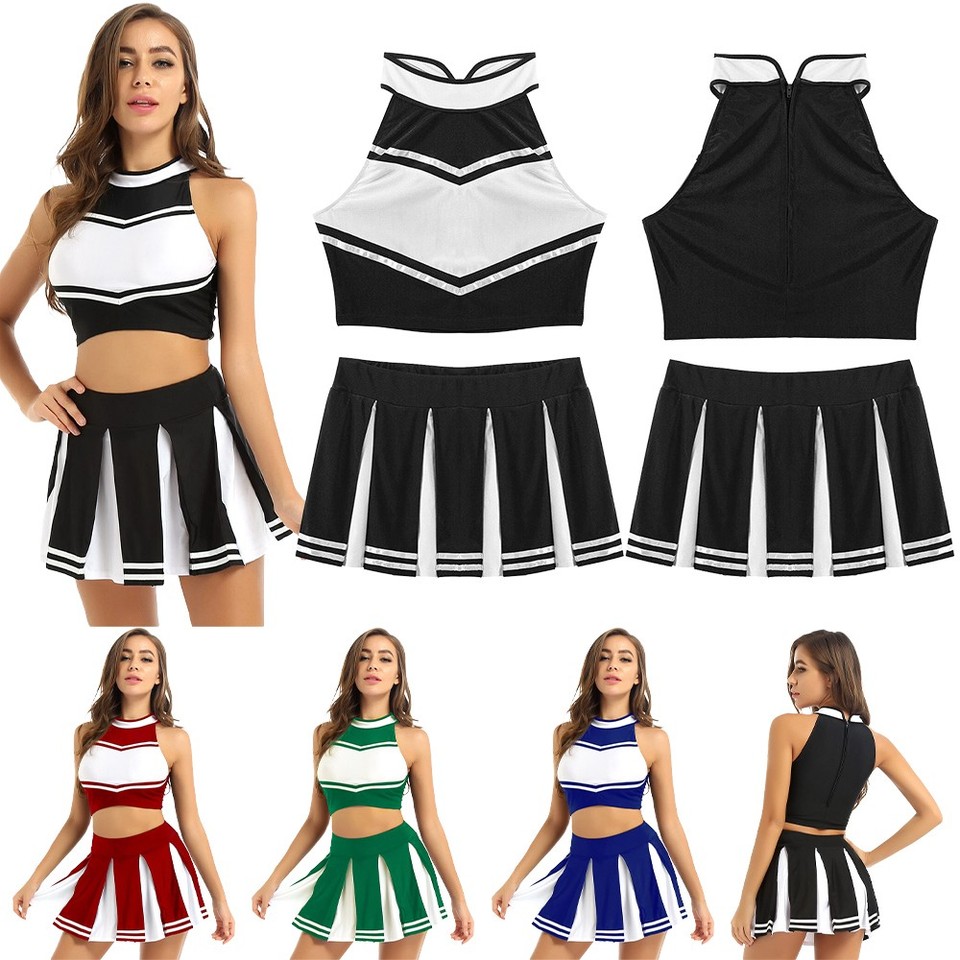 Frauen Cheerleading Cheer Leader Uniform Outfits Karneval Party Kostüm Halloween | eBay