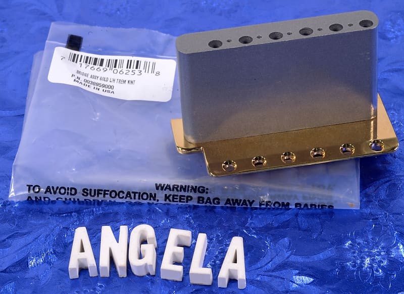 Fender Vintage SRV Strat Tremolo Bridge Gold Left Handed 0038959000 | eBay