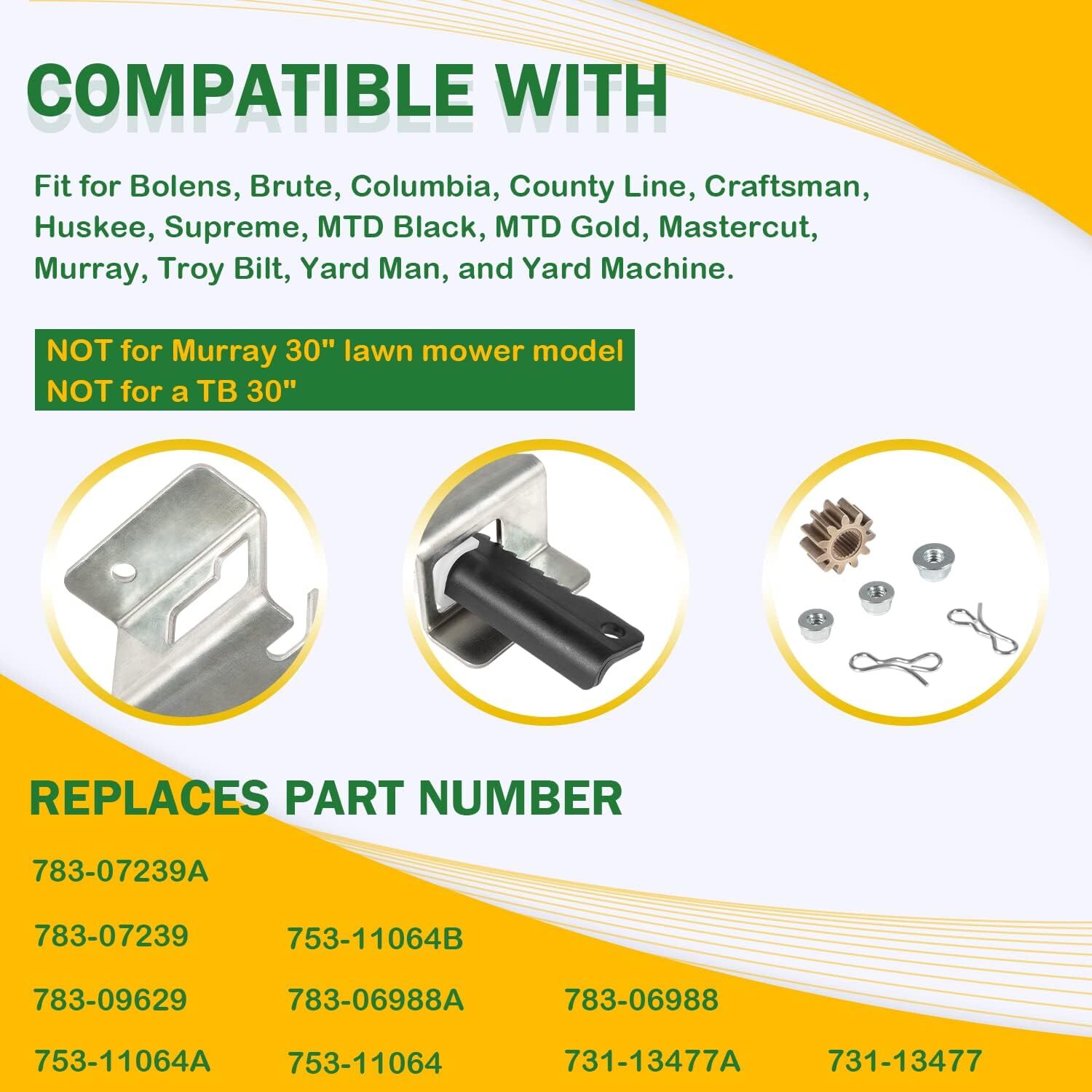 753-11064B CR12 Lawn Mower Steering Rack Kit for Cub Cadet MTD ...