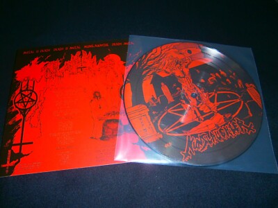 NUNSLAUGHTER / CRUCIFIER - Trafficking with the Devil. 7" Split Pic EP ...