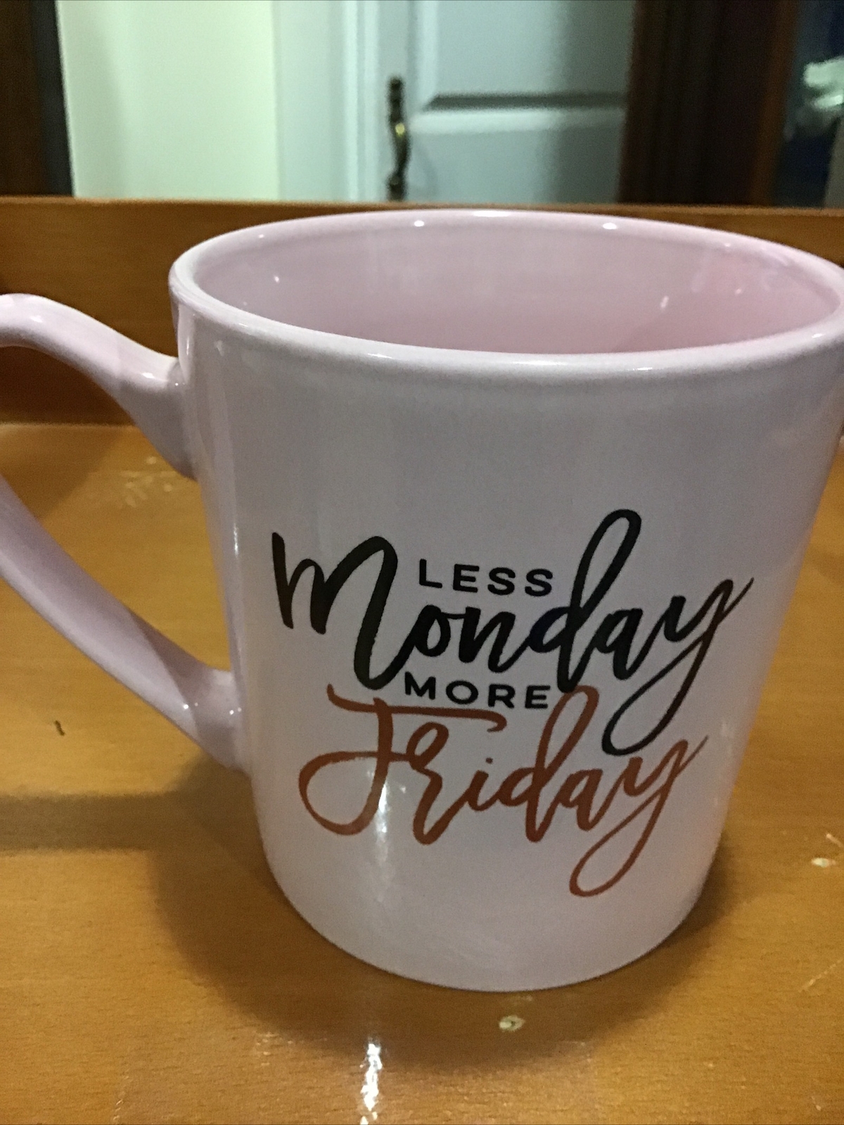LESS MONDAY MORE FRIDAY COFFEE MUG. Art Deco Print Mug. B149 | eBay