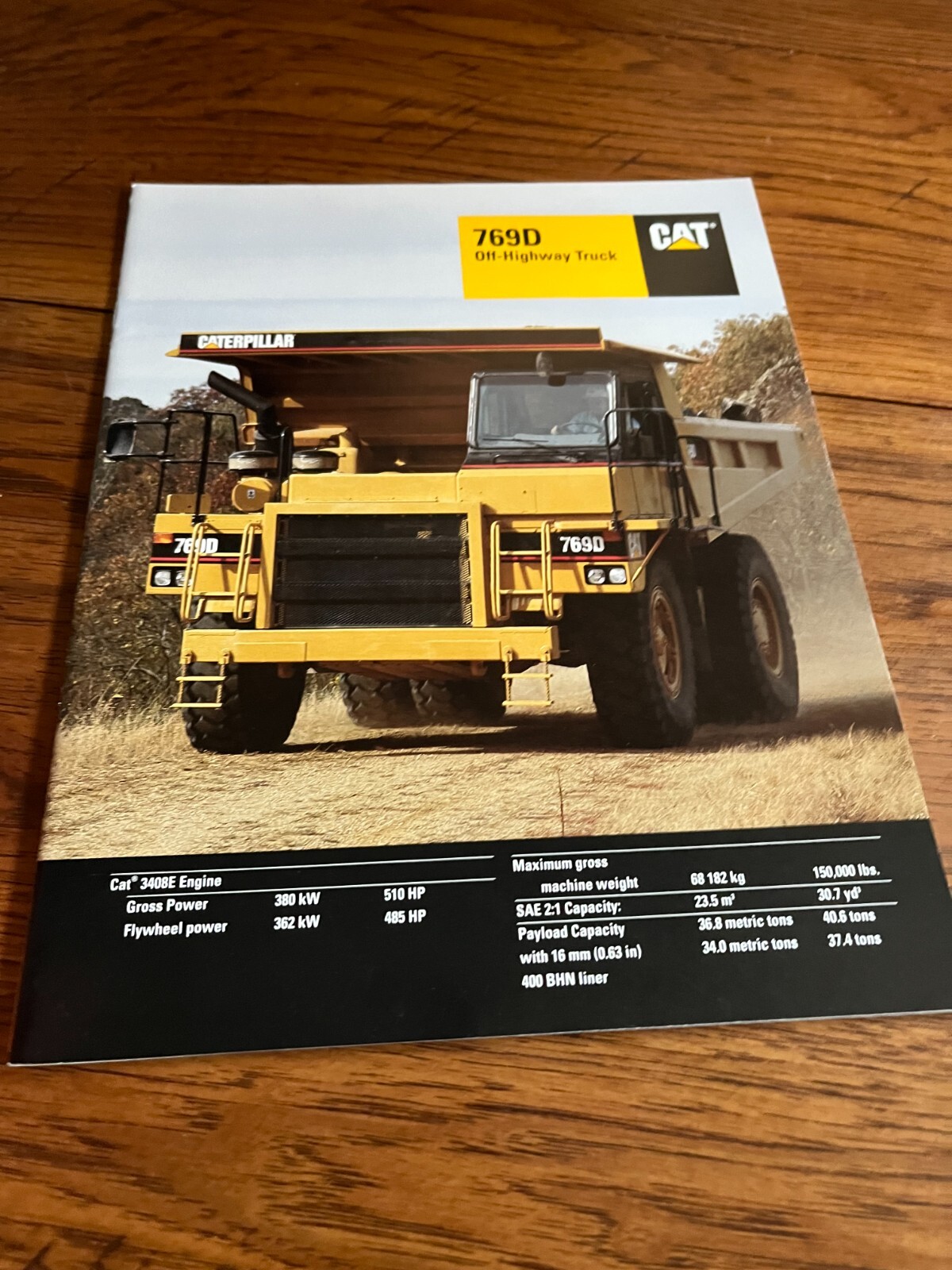 Caterpillar CAT 769D Off Highway Truck Brochure FCCA | eBay