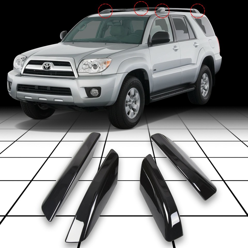 4Pcs Roof Rack Bar Rail End Cover Shell Cap For TOYOTA 4Runner 2003 ...