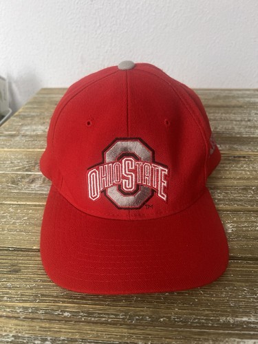 Vintage Ohio State Buckeyes Starter Starfit Hat Size 2 Red Silver Mens ...