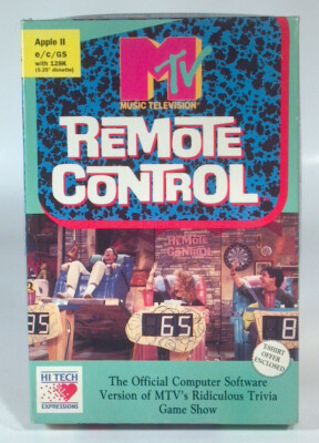Music Television MTV Remote Control Video Game Apple II IIe IIc IIGS 5. ...