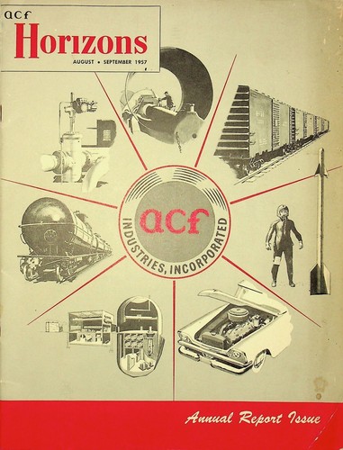 1957 AMERICAN CAR AND FOUNDRY ACF HORIZONS ANNUAL REPORT ISSUE -A13 | eBay