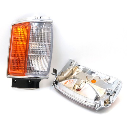 CHROME CORNER INDICATOR LIGHTS PAIR FITS TOYOTA HILUX PICKUP LN60 LN61 ...