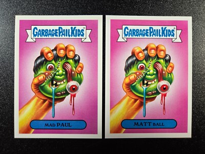 Madballs Slobulus Dan Hennessey Spoof 2 Card Set 2019 Garbage Pail Kids ...