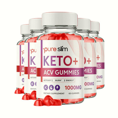 5-Pack Pure Slim Keto ACV Gummies, PureSlim Gummies Weight Loss - 300 ...