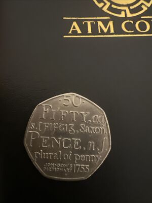 Rare Samuel Johnson’s Dictionary 1755 Saxon Plural of Penny 2005 50P ...
