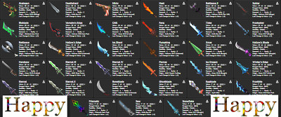 TIER 1 GODLY BUNDLE ️🖤FAST DELIVERY!! ️🖤MM2 MURDER MYSTERY 2 ROBLX | eBay