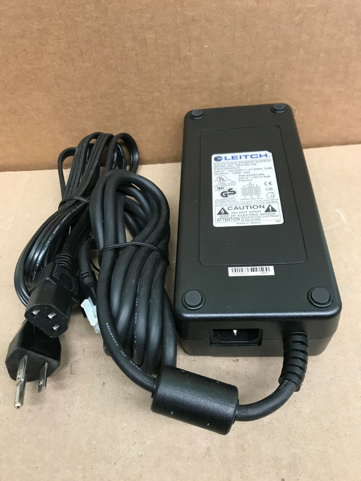 130W AC Adapter for Leitch Harris Panacea Panel/Router, SPU130-106, P ...